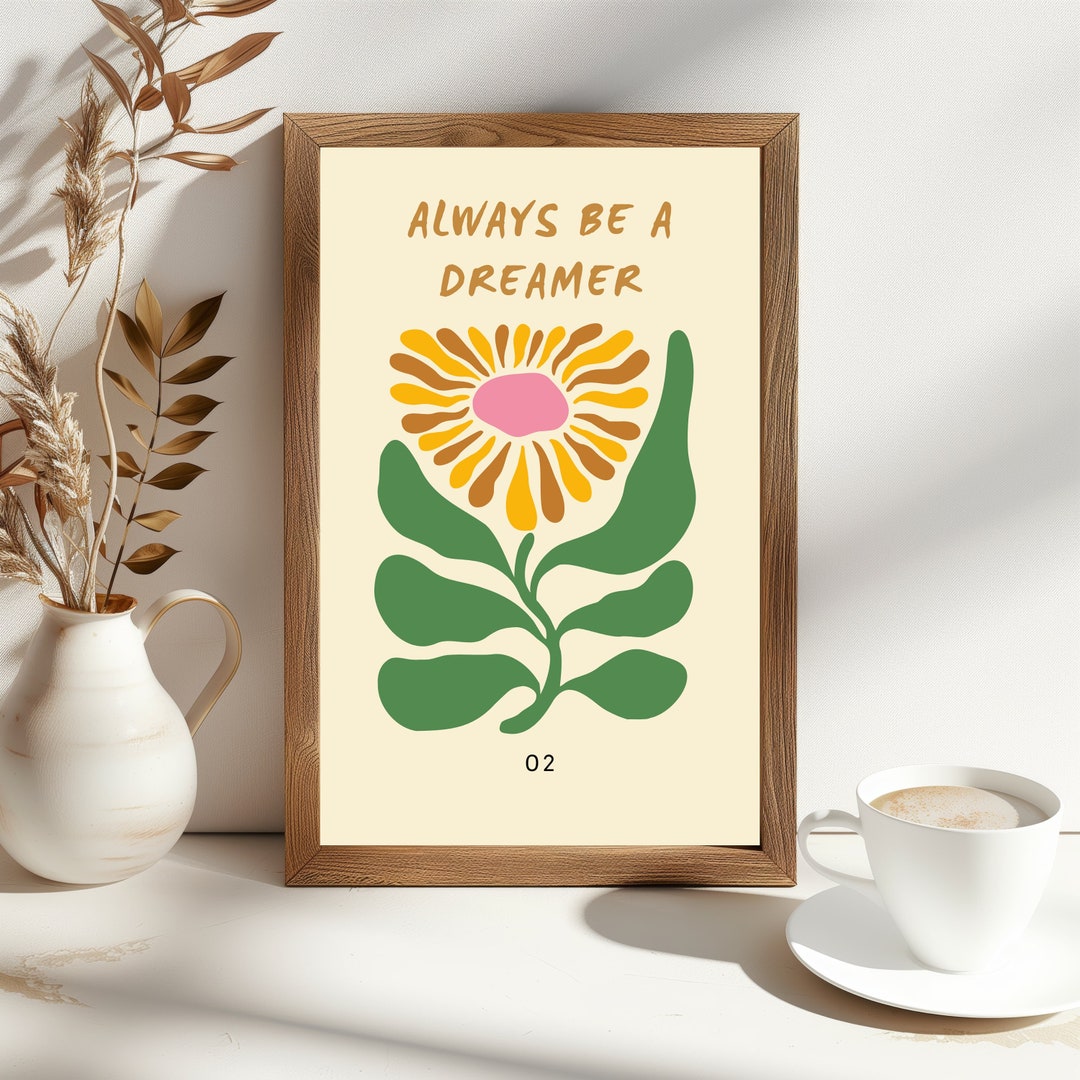 Always Be a Dreamer Poster, Inspirational Poster, Inspiring Art ...