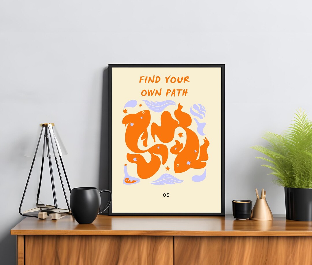 Find Your Own Path Poster, Inspirational Poster, Motivational Poster ...