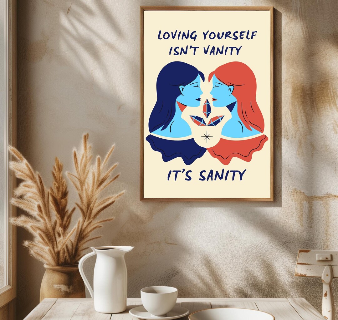 Self Love Poster, Inspirational Poster, Motivational Poster, Zen Art ...