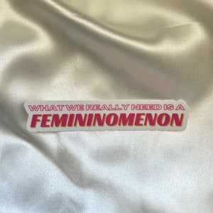 Femininomenon - Chappell Roan Inspired Matte Sticker - Pop Music ...