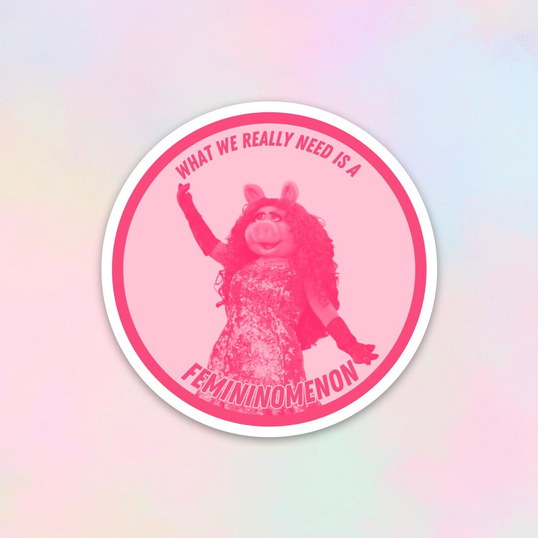 Miss Piggy Femininomenon - Chappell Inspired Matte Sticker - Lesbian ...