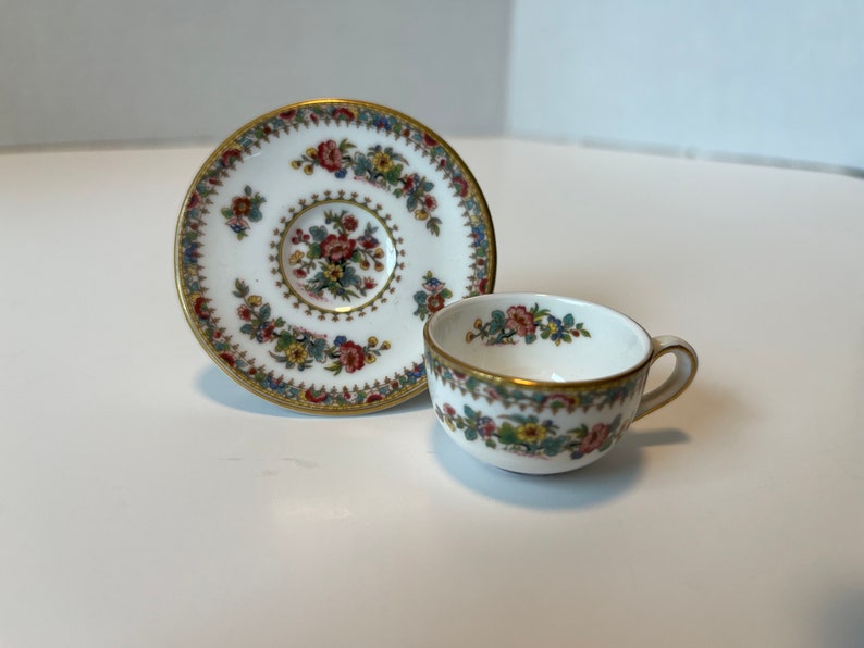 Coalport "ming Rose" Miniature Tea Set Fine Bone China Vintage Made in ...