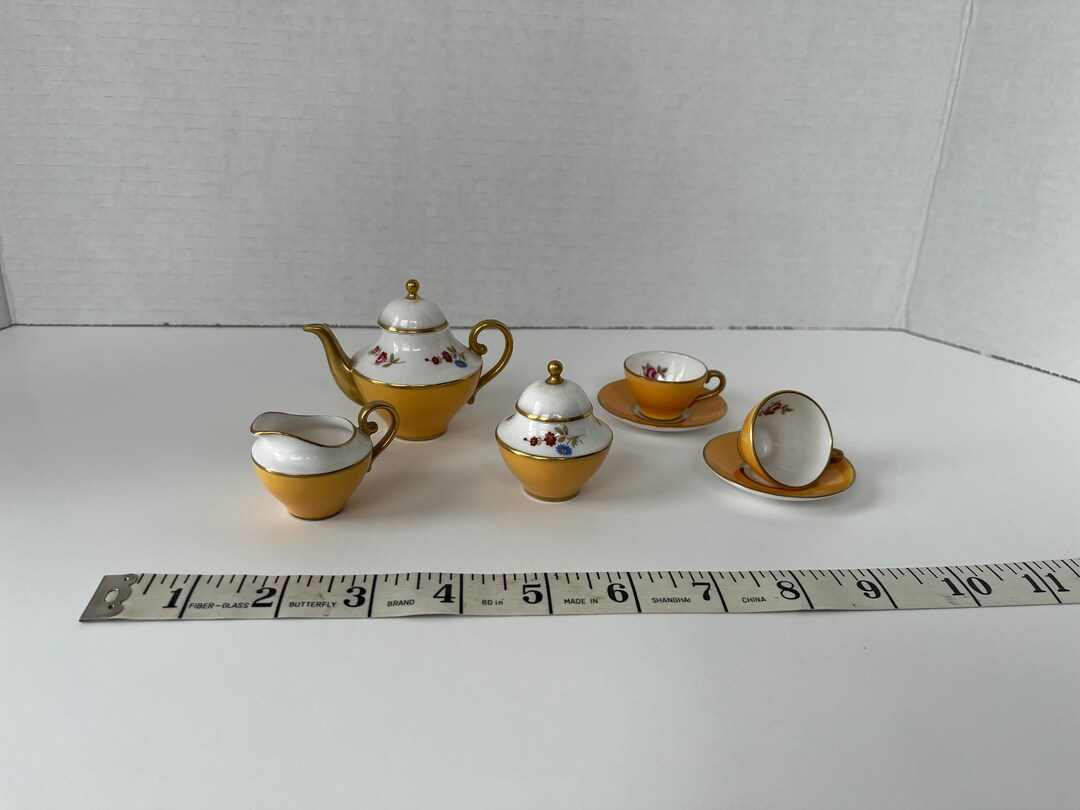 Caverswall Miniature Tea Set Fine Bone China Vintage Made in England - Etsy