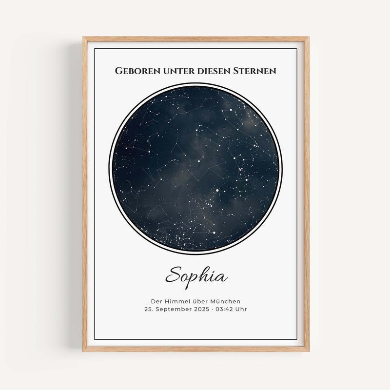 Personalisiertes sternbild poster - Etsy.de