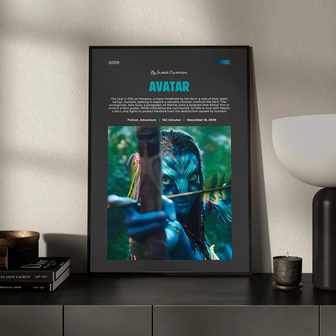 2 Downloadable Digital Files 'avatar' Movie Posters 2009 Custom Movie ...