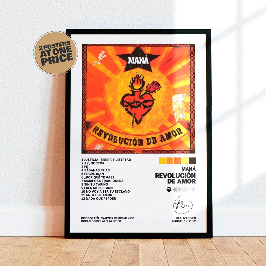 Maná Music Posters / Downloadable Digital Poster / Cover of Your ...