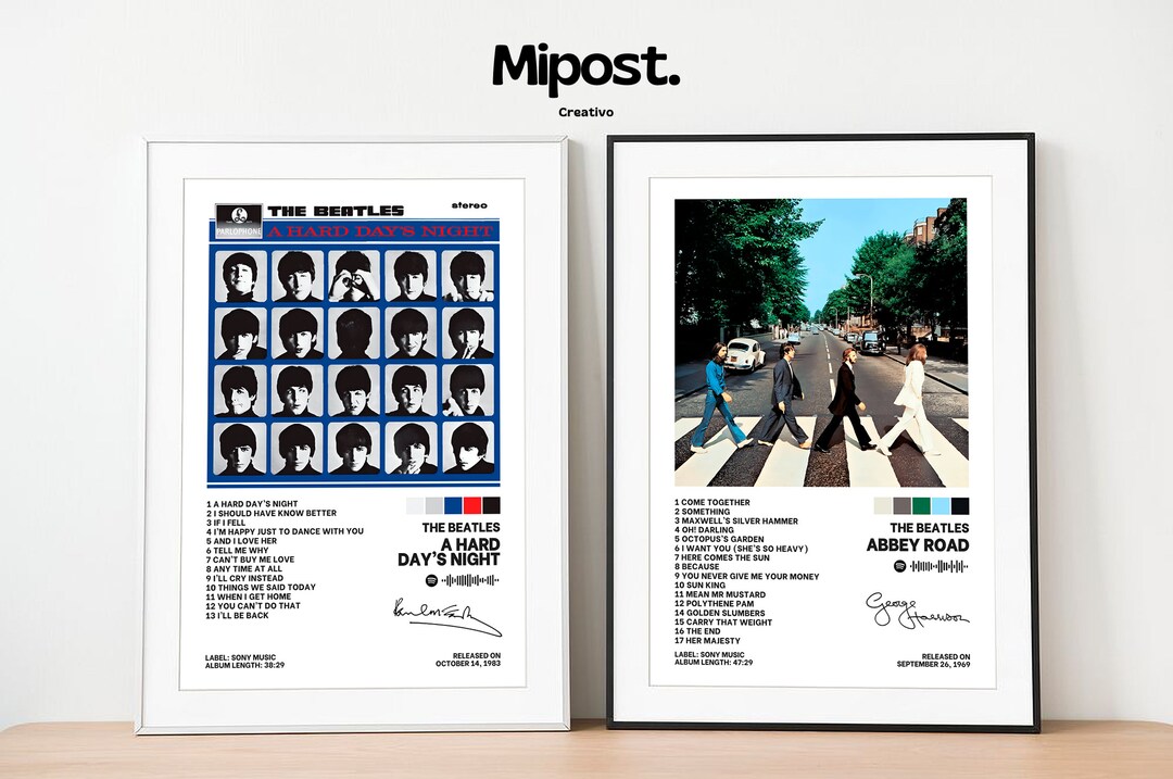 The Beatles Music Posters / Downloadable Digital Poster / Your Favorite ...