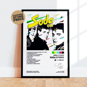 Soda Stereo Music Posters / Downloadable Digital Poster / Your Favorite ...
