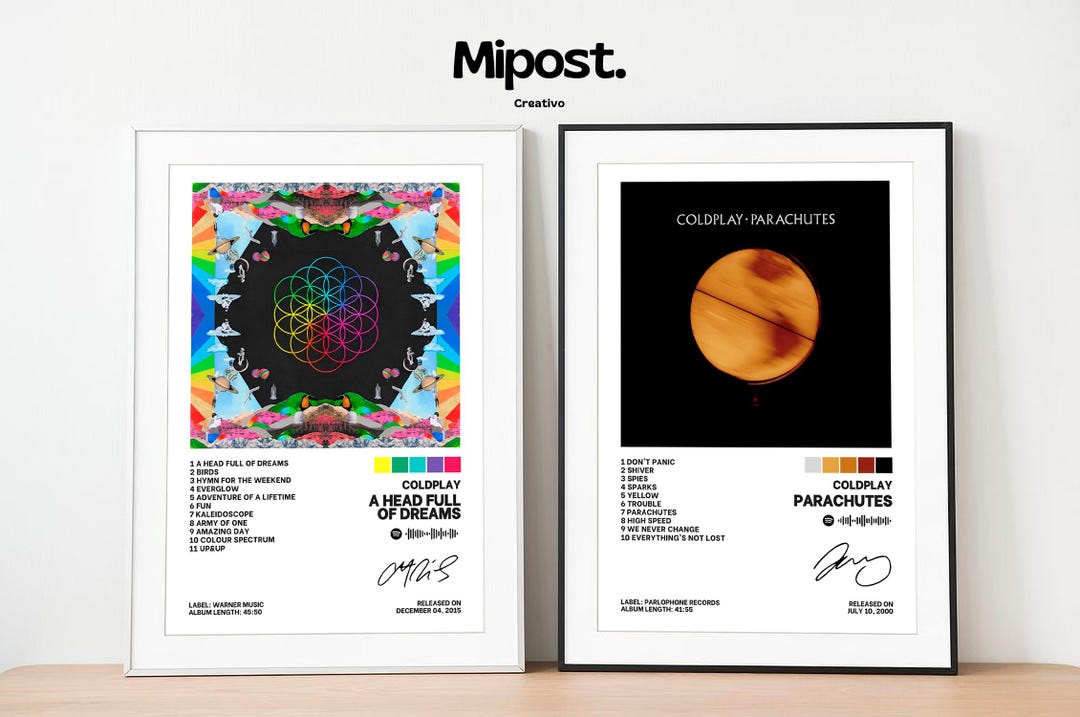 Coldplay Music Posters / Downloadable Digital Poster / Your Favorite ...
