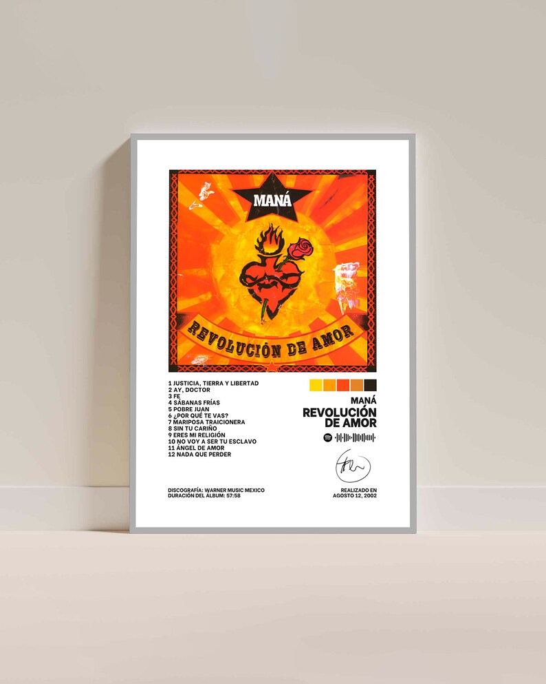 Posters musicales de Maná / Póster digital descargable / Portada de tu ...