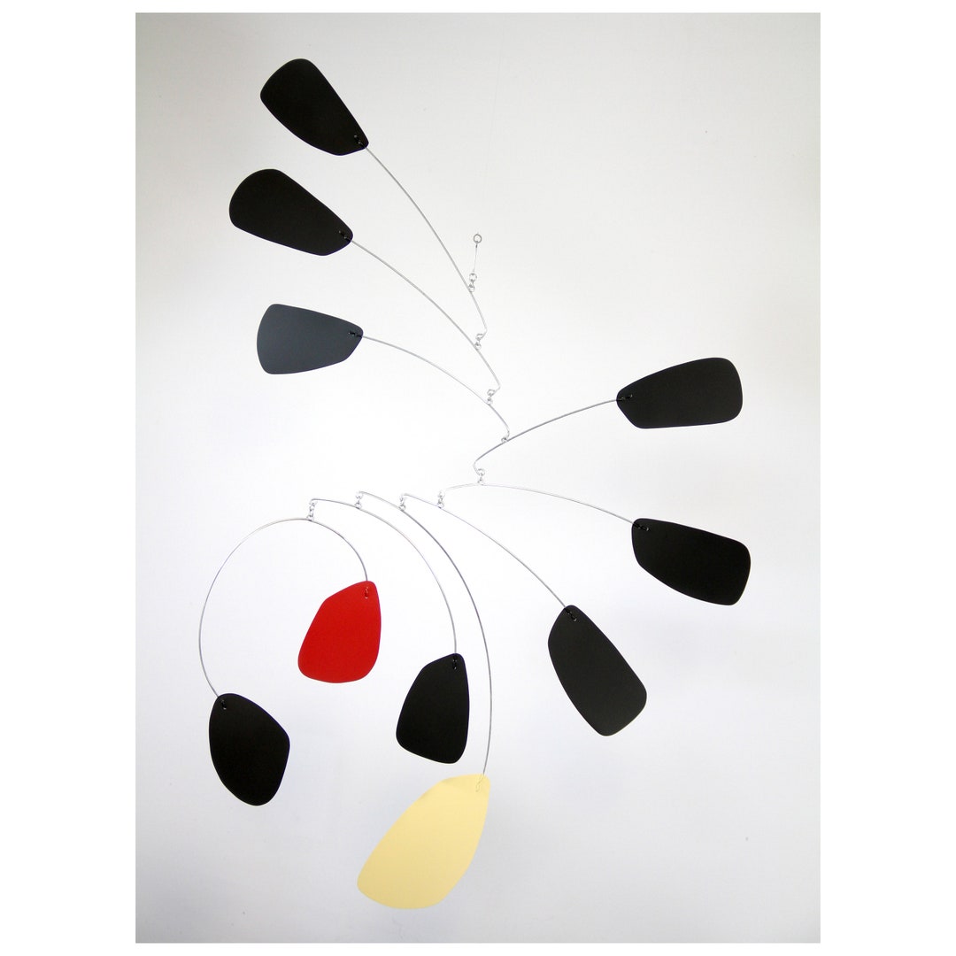 Redblack Vanilla Mobile | Kinetic Mobile for Home or Office - Etsy