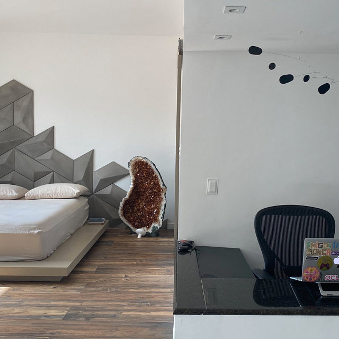 Blink Black Mobile Midcentury Modern Metal Mobile - Etsy