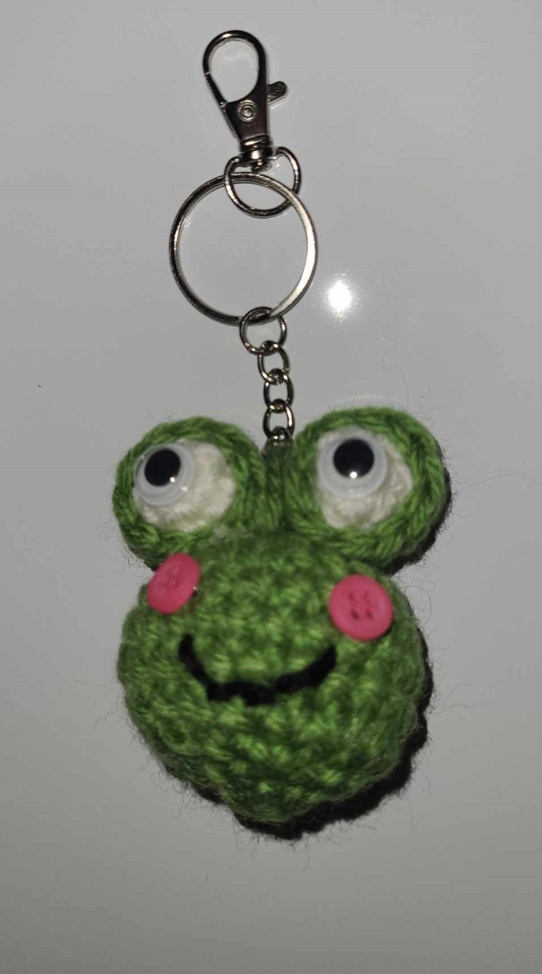 Crocheted Mini Frog Keychain/charm - Etsy