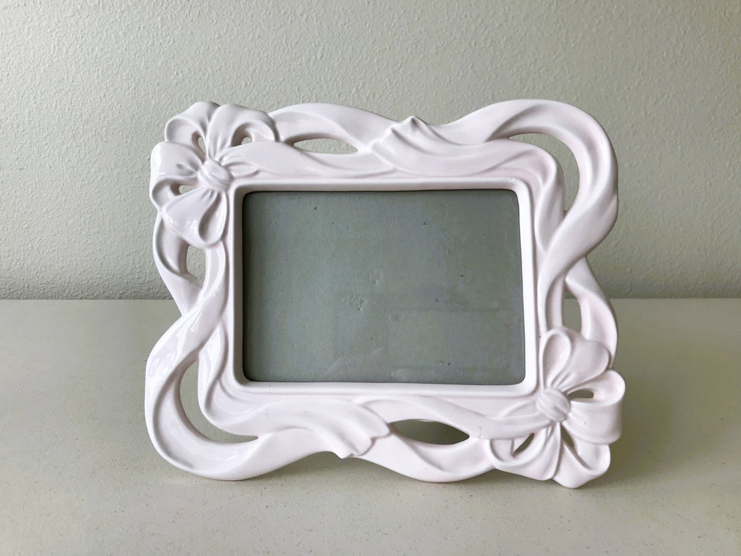 Vintage Romantic Feminine Light Petal Pink Lush Bows + Ribbons Ceramic ...