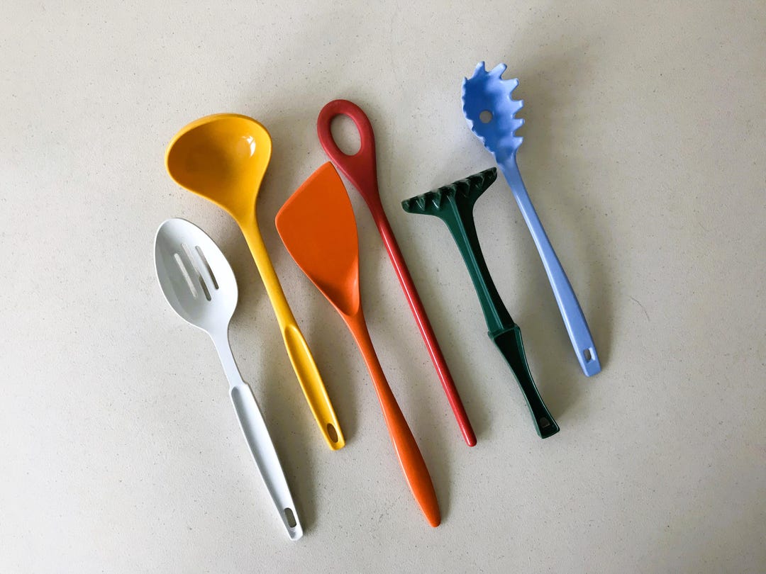 Vintage Kitchen Utensils - Rainbow of Colors Rosti Ekco Foley Hutzler ...