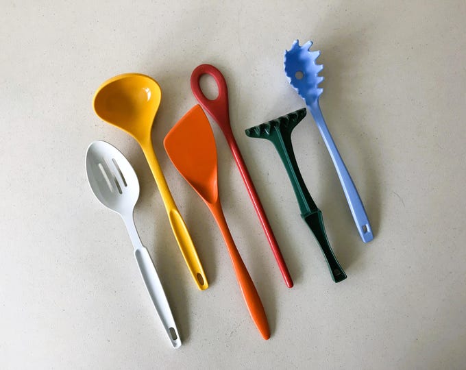 Vintage Kitchen Utensils - Rainbow of Colors Rosti Ekco Foley Hutzler ...