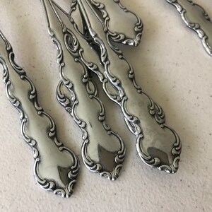 Vintage Midcentury MCM Oneida Deluxe mozart Victorian Floral Flatware ...