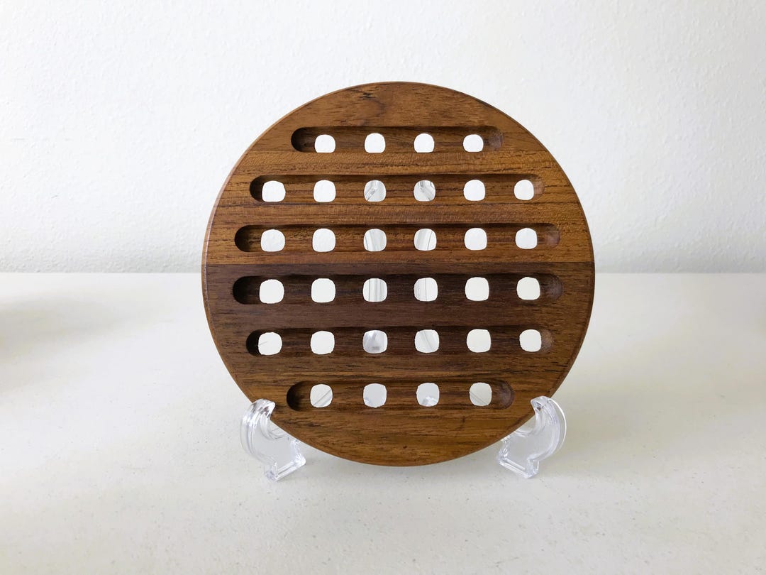 Vintage Teak Wood Trivet: Selandia Designs Danish Modern Style - Etsy