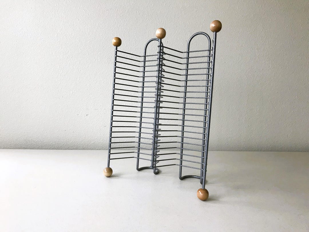 Vintage CD Holder - Speckled Charcoal Grey Double CD Holder ...