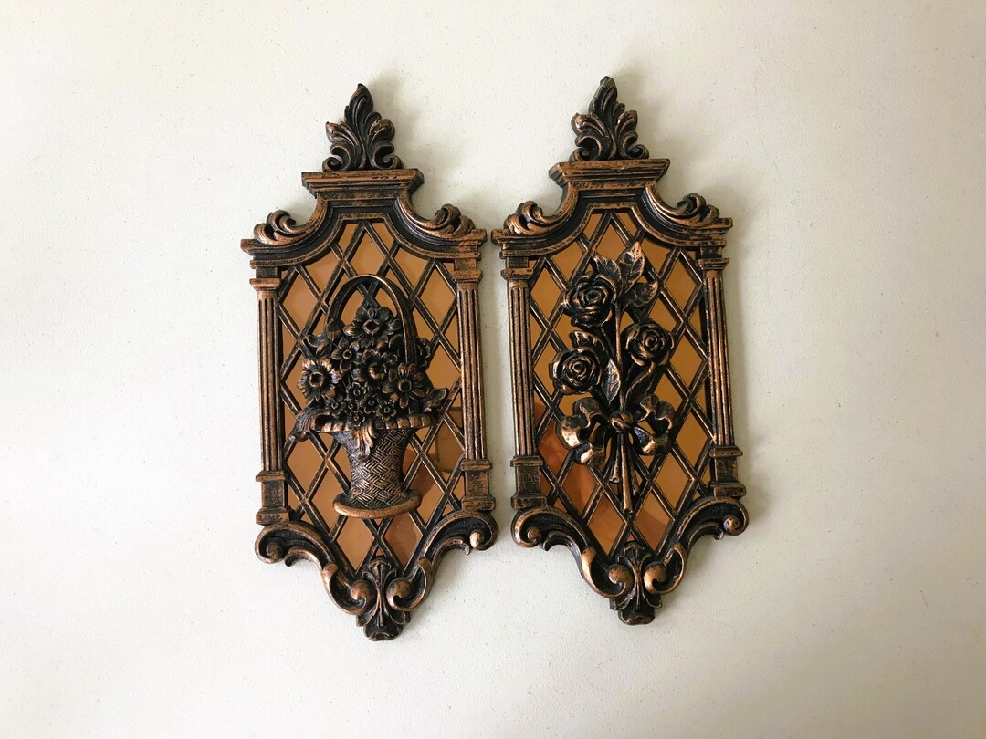 Vintage Coppercraft Guild Wall Hangings - Copper Colonial Wall Plaques ...