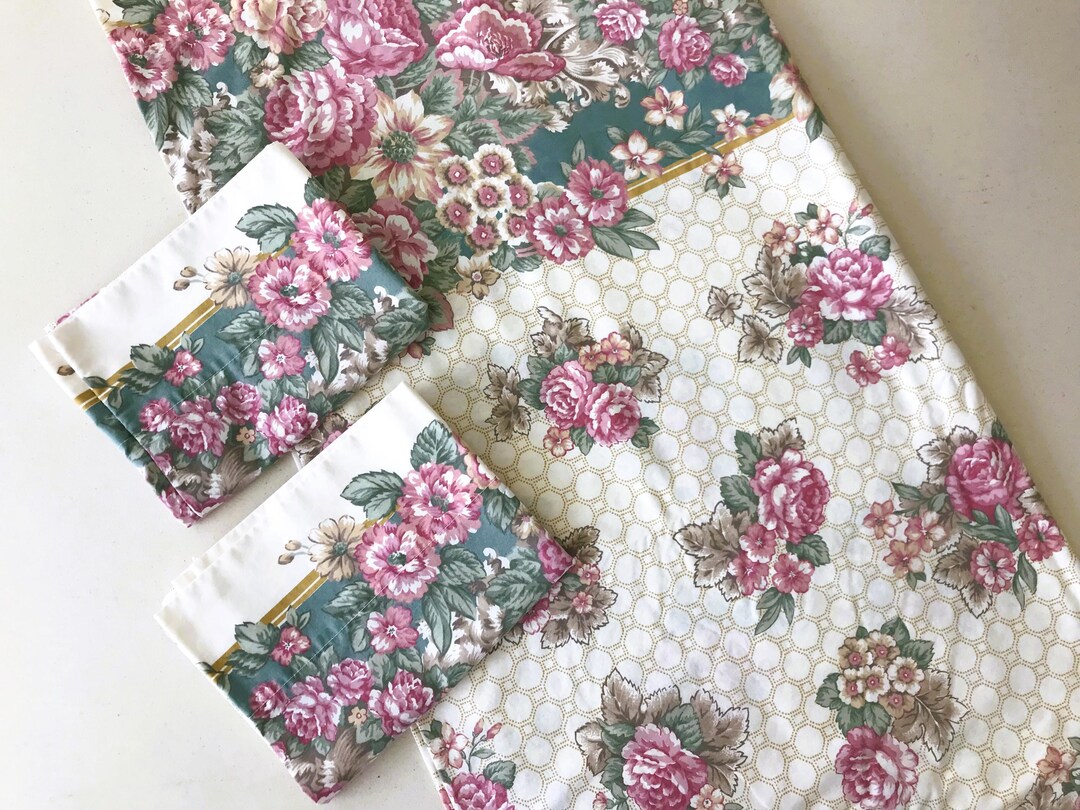 Vintage Westpoint Stevens Sheet Set - Shabby Chic Chinoiserie Full Set ...
