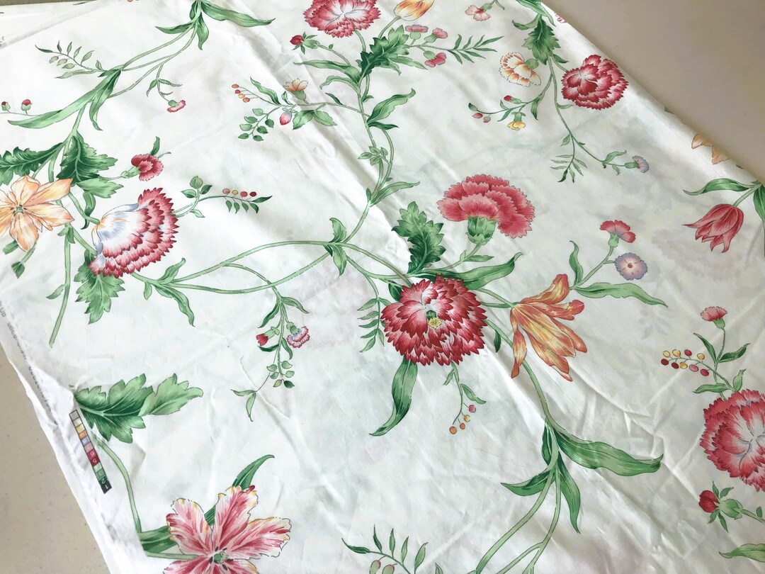 Vintage Givenchy for Fabriyaz Jay Yang Designs Floral Chintz Coated ...