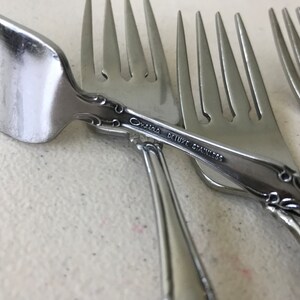 Vintage Midcentury MCM Oneida Deluxe mozart Victorian Floral Flatware ...