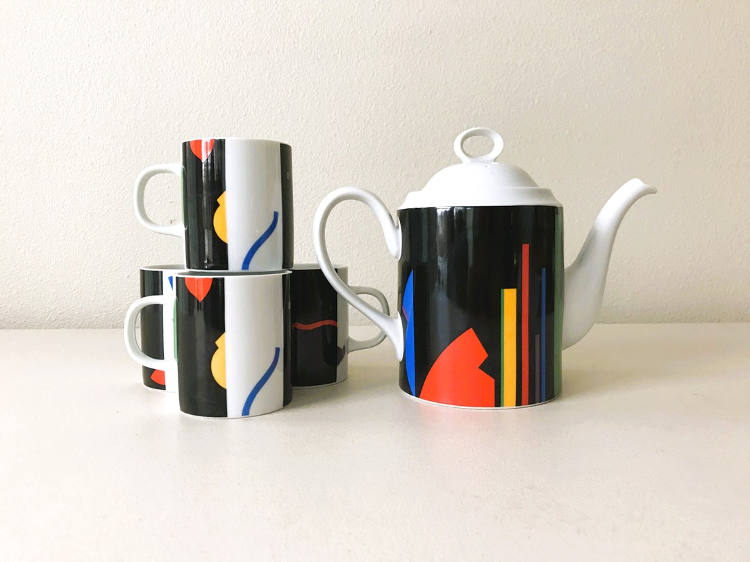Vintage Jack Prince Toscany Colorful Postmodern New Wave Memphis Coffee ...