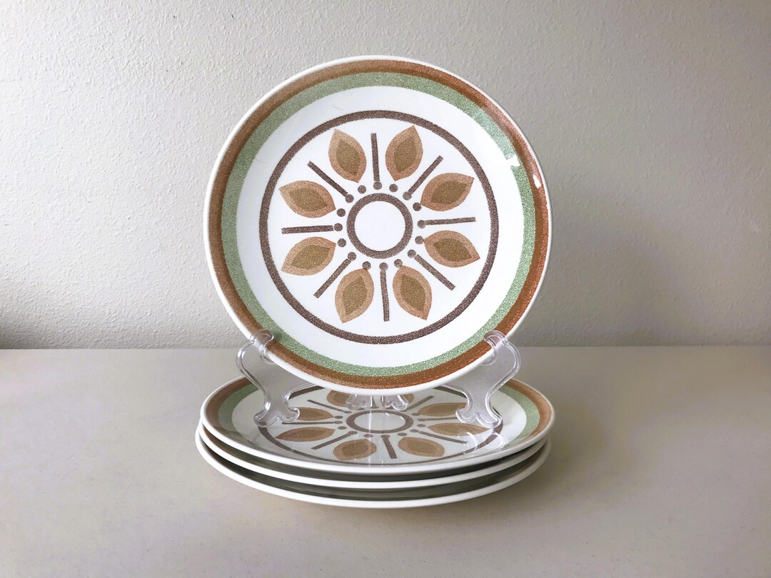 Vintage Ceramic Dinner Plates - Taylor Ironstone "indian Morn" Plates ...