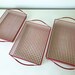 Vintage Mesh Nesting Trays Baskets Geometric Memphis-style Red Wire ...