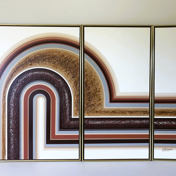 Triptych Painting - Etsy