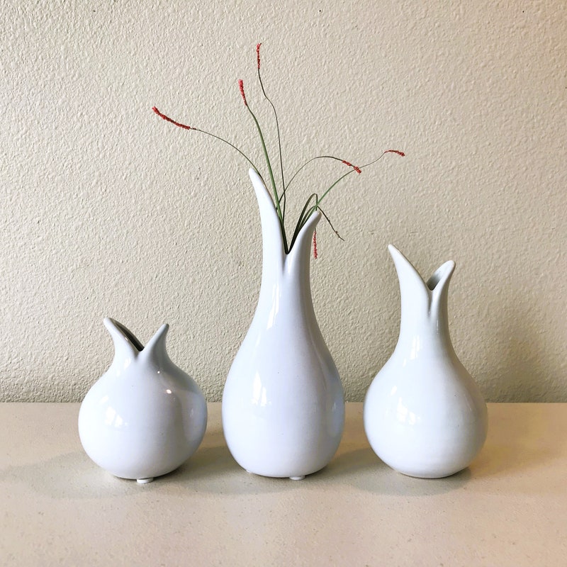 White Bud Vase - Etsy