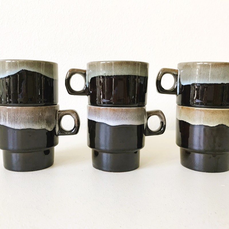 Vintage Stacking Japan Mugs - Etsy