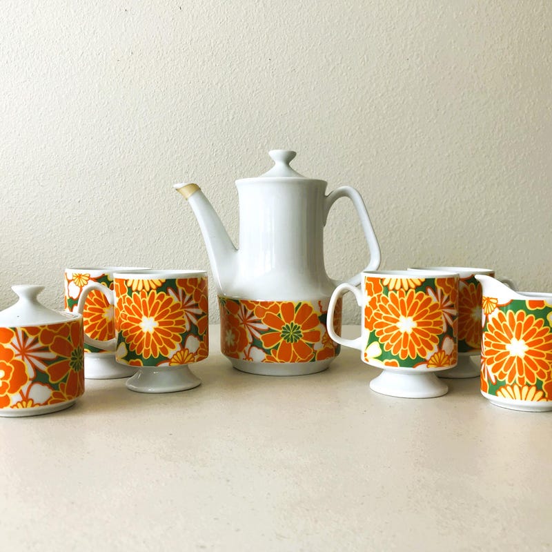 Orange Tea Cup - Etsy