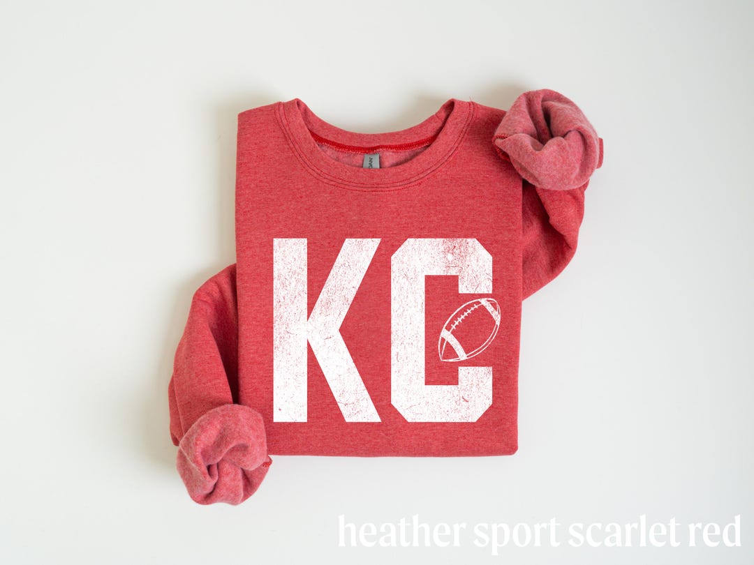 Kansas City Football Sweatshirt-textured KC Shirt-vintage Look KC ...