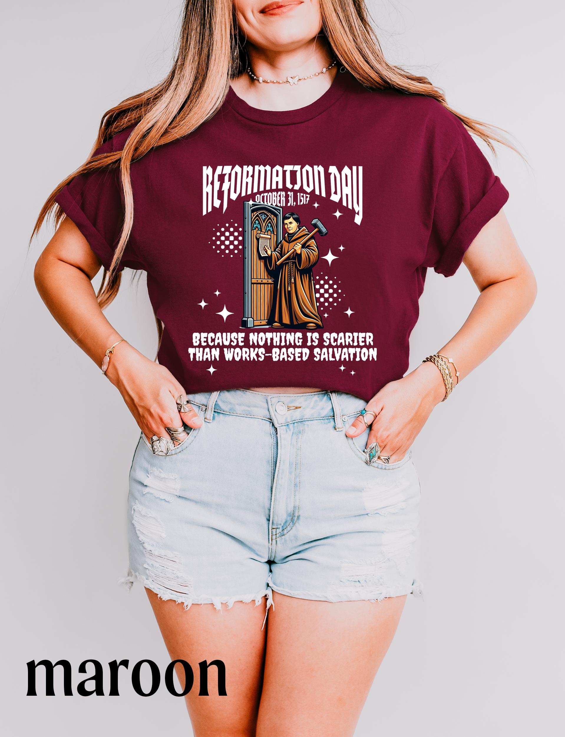 Reformation Day Shirt Martin Luther 95 Thesis Unisex Tee Shirt ...