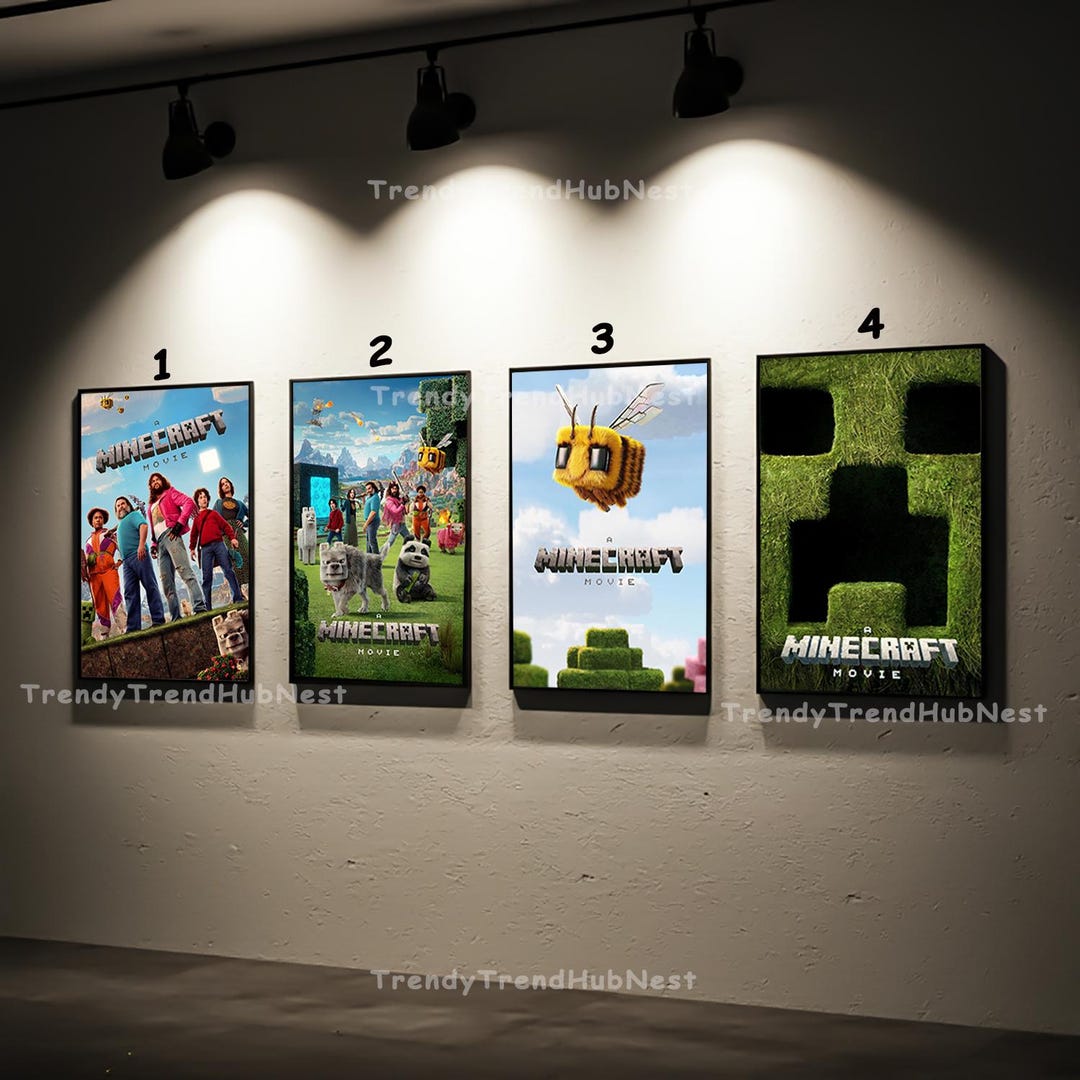 A Minecraft Movie 2025 Movie Poster| Canvas Poster| Unframed Movie ...