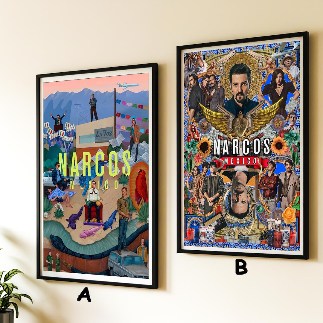 Narcos Mexico Season 1 (2018) TV Poster| Canvas Poster| Unframed Movie ...
