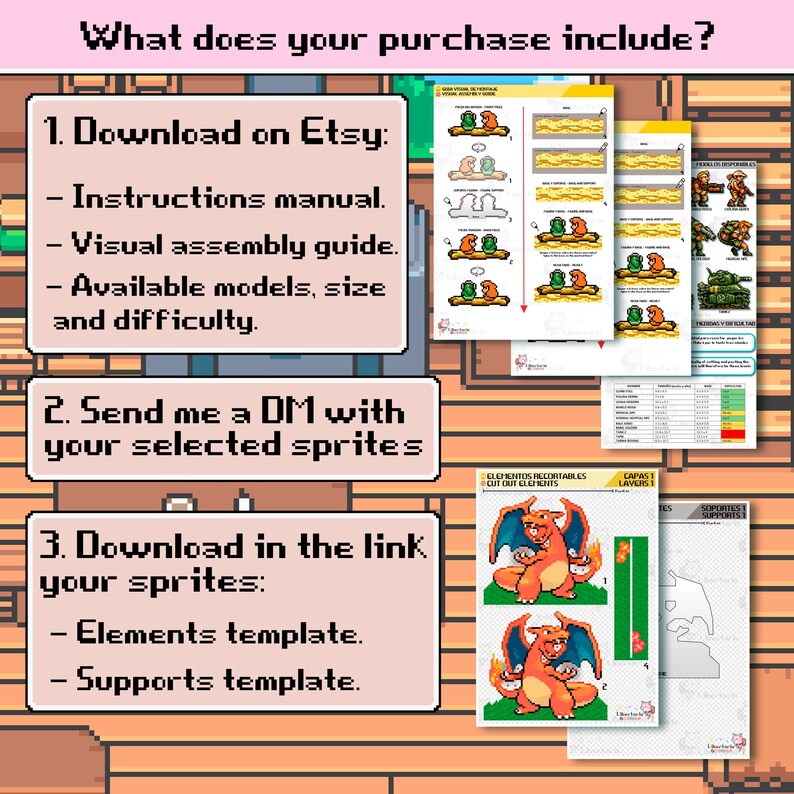 5 Units Metal Slug Videogame Inspired Sprites Paper Craft Template DIY ...