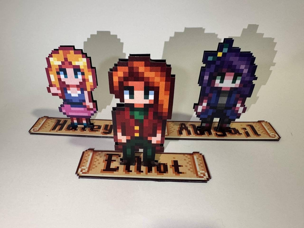 3 Units Stardew Valley Videogame Inspired Sprite Paper Craft Template ...
