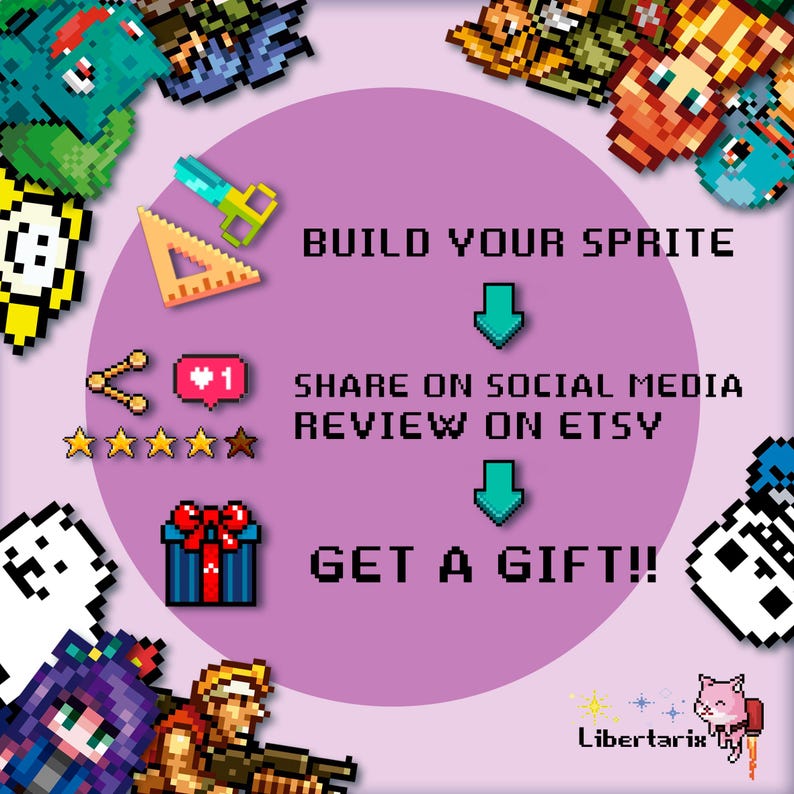 1 Unit Zelda Videogame Inspired Sprite Paper Craft Template DIY Sprite ...