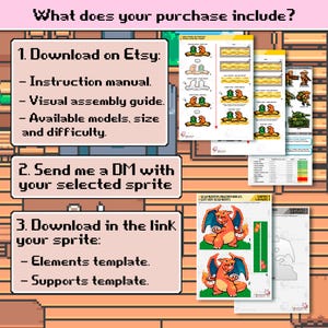 1 Unit Zelda Videogame Inspired Sprite Paper Craft Template DIY Sprite ...