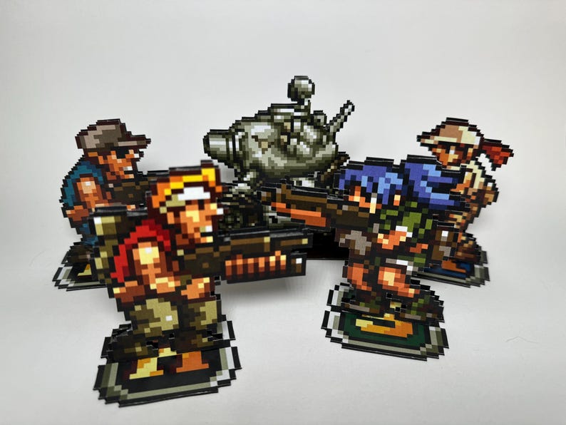 5 Units Metal Slug Videogame Inspired Sprites Paper Craft Template DIY ...