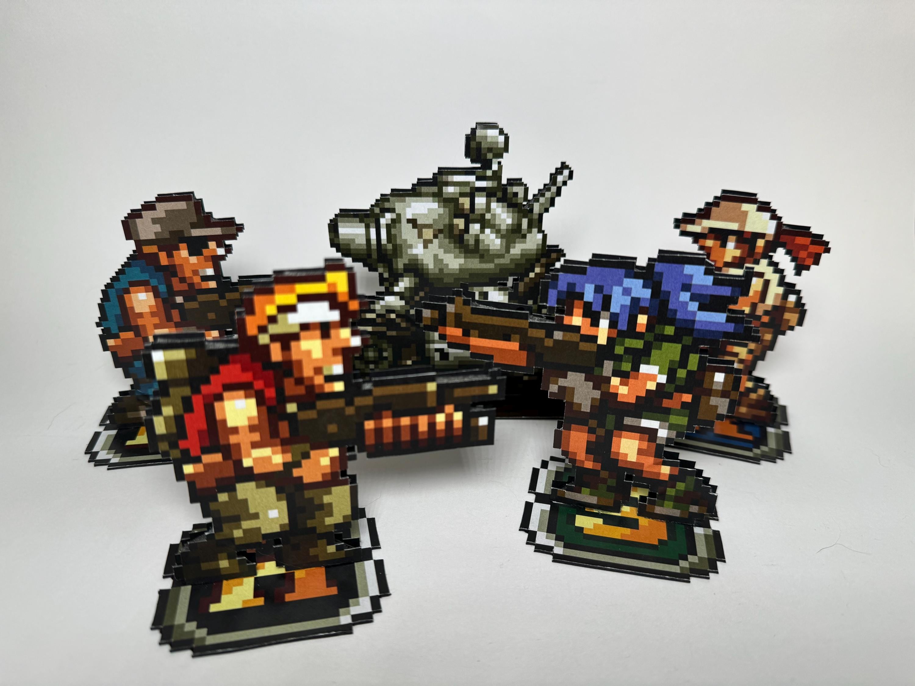 5 Units Metal Slug Videogame Inspired Sprites Paper Craft Template DIY ...