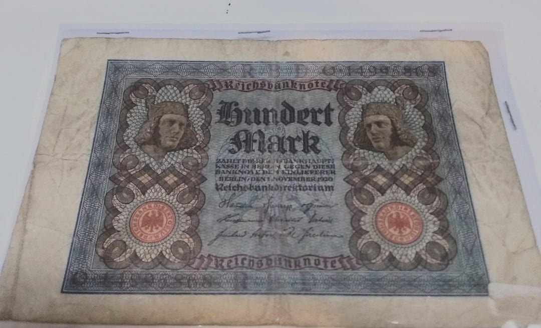 1920 German "hundert" Hundred Mark Circulated - Etsy