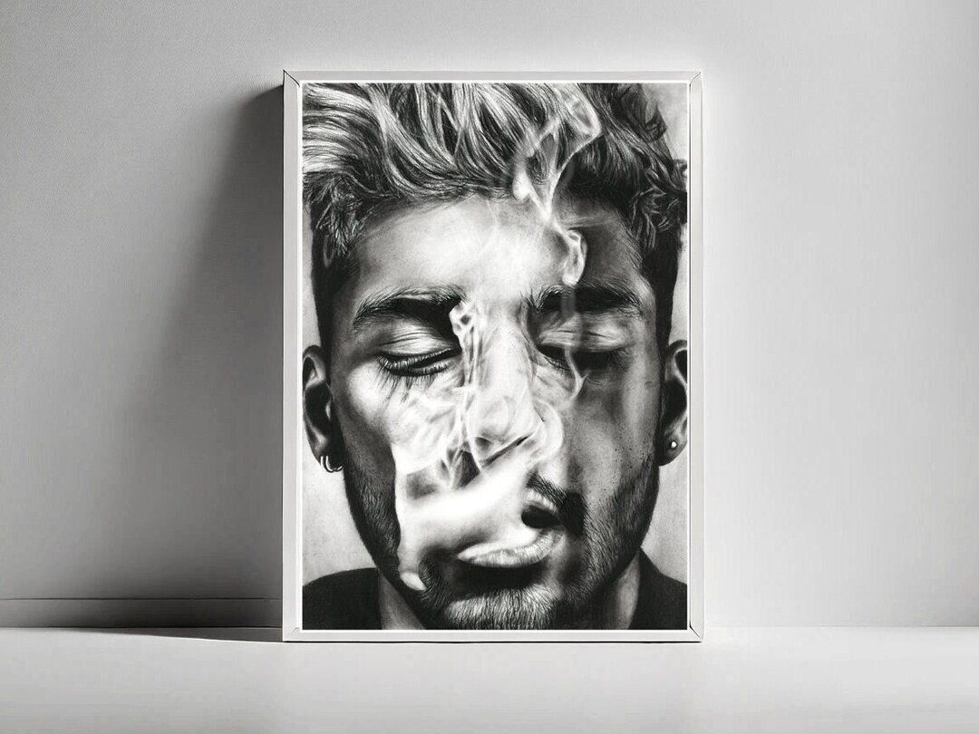 Zayn Malik I Charcoal Drawing Portrait Print - Etsy