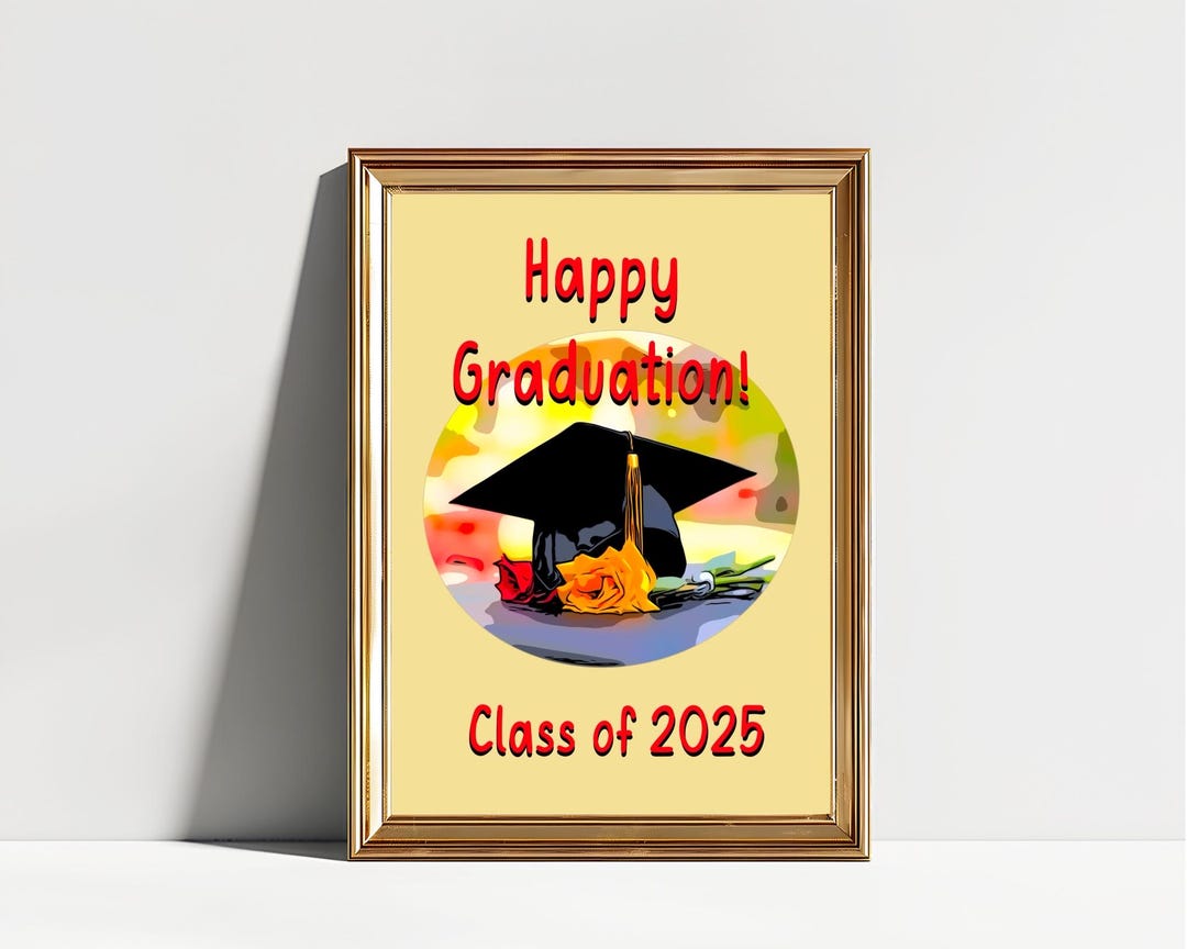 Printable Graduation Sign|printable Grad Sign Gift|graduation Decor ...