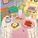 Pastel Breakfast Floral Table Aesthetic Wall Art Print - Etsy