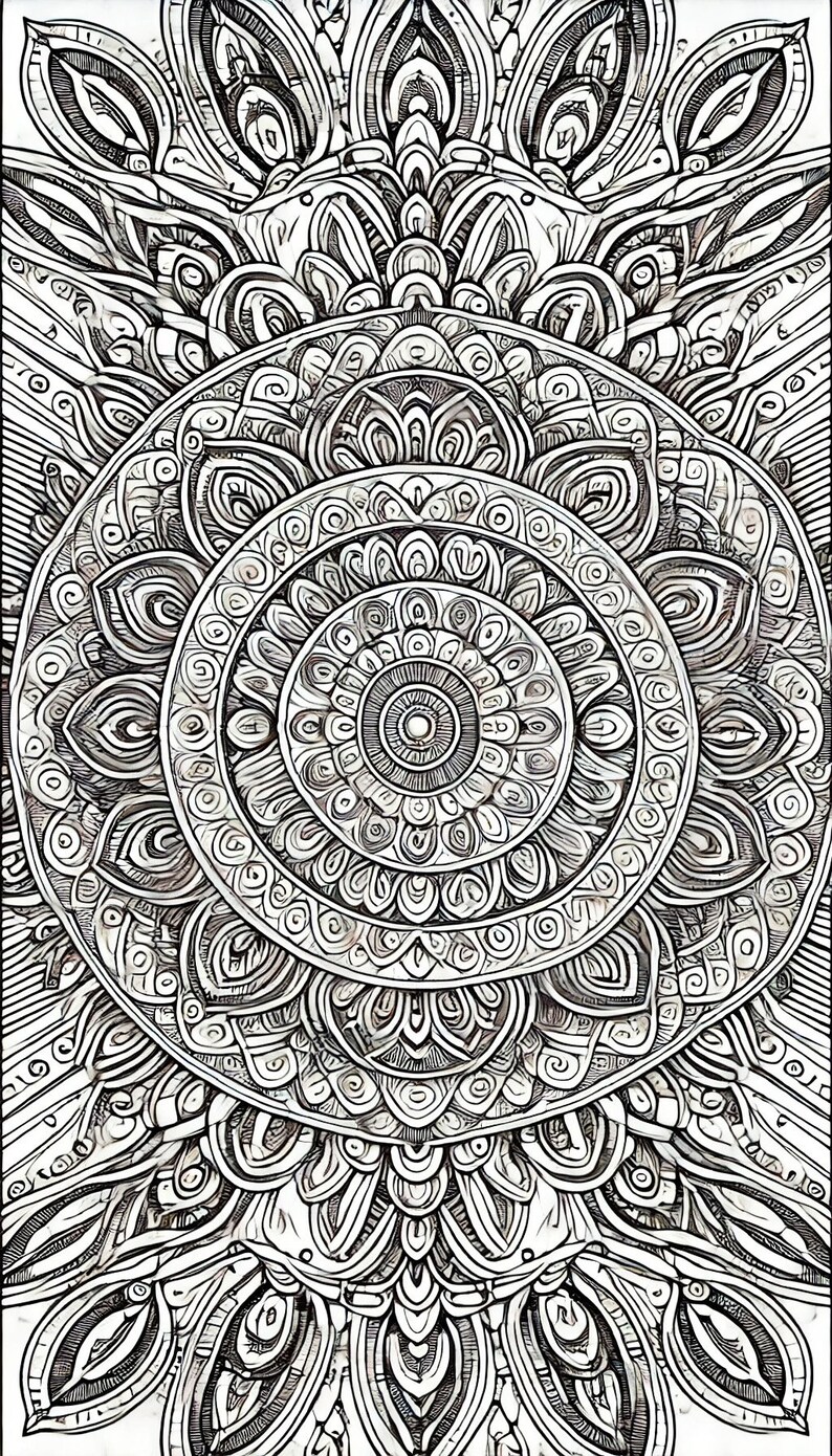 Health Angel Mandalas Calming Printable Colouring Book - Etsy