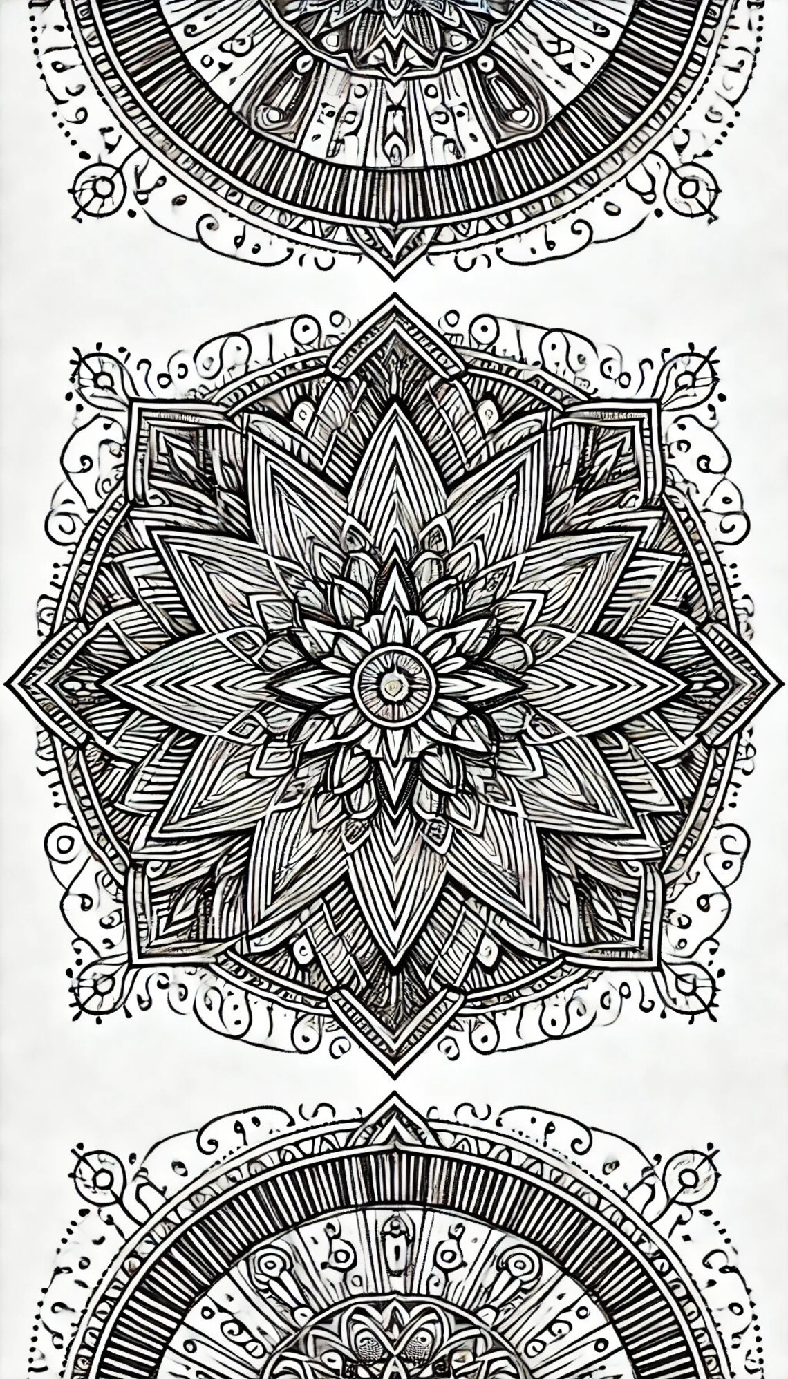 Health Angel Mandalas Calming Printable Colouring Book - Etsy